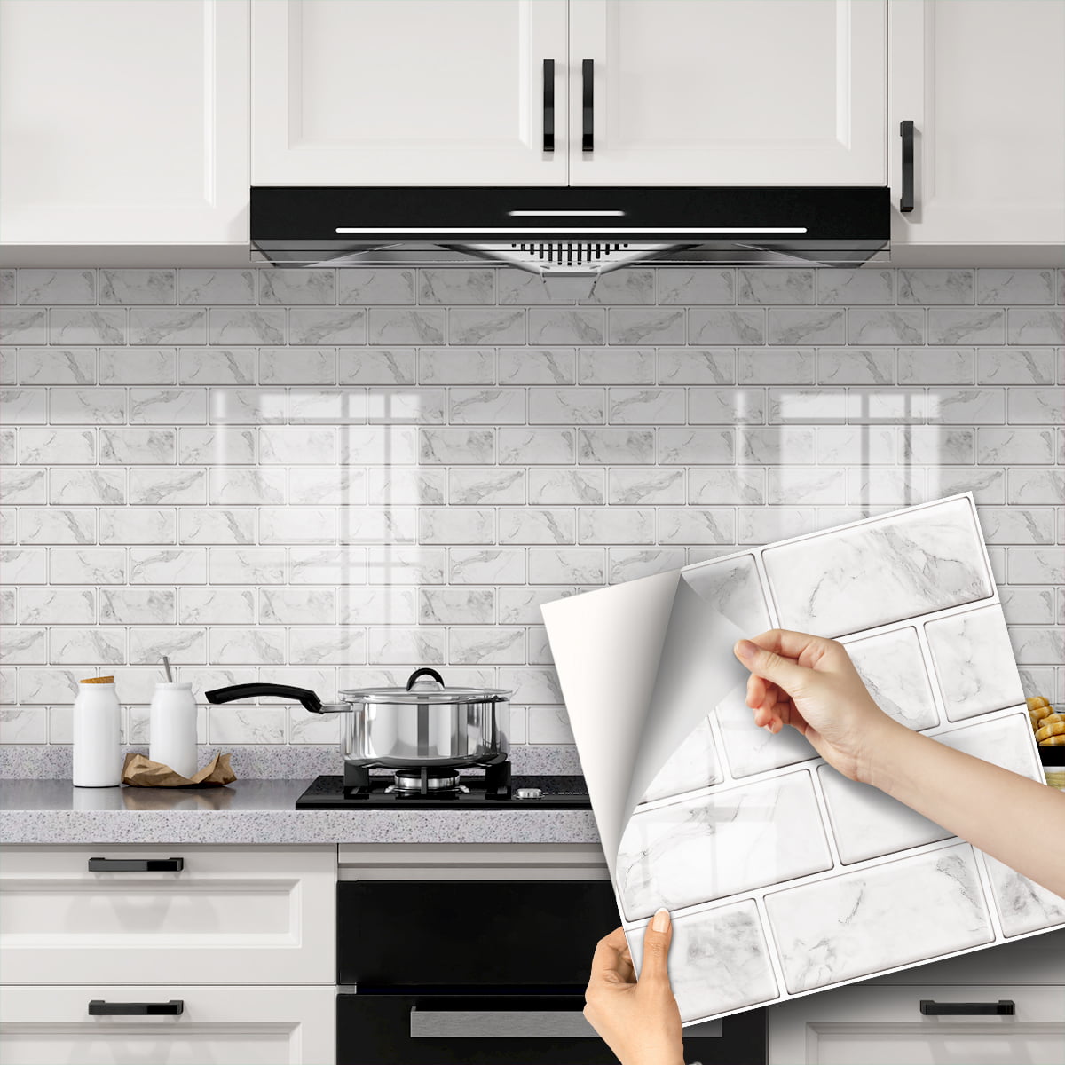 Kitchen Backsplash Tiles Stickers - Supsticker